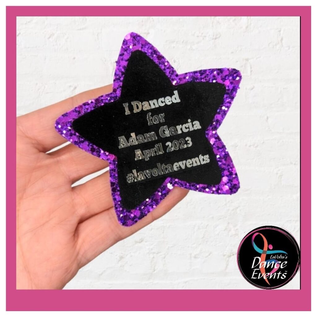 I Danced For ADAM GARCIA Badge - APRIL 2023 - LaVolta's Dance Events